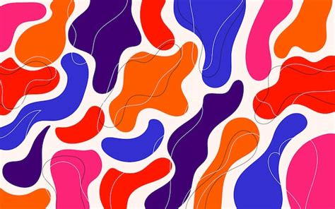 Premium Vector Abstract Seamless Pattern With Colorful Waves And Lines On A White Background