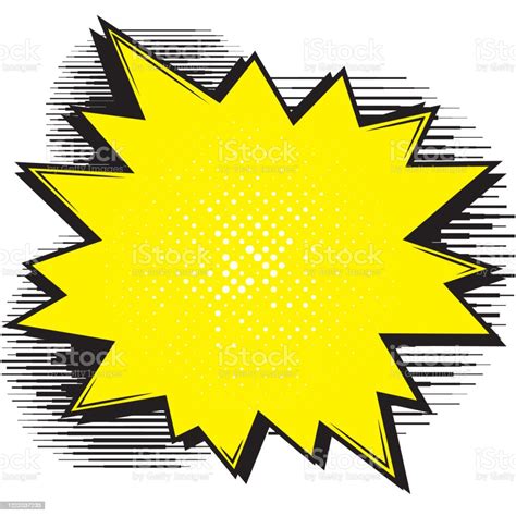 비행 추상적 인 별의 형태로 붐 팝 아트 폭발 연설 거품 만화와 만화에 대한 모형 텍스트 배너 포스터 벡터 밝은 동적 만화 그림입니다 설계를 위한 템플릿 가리기에 대한 스톡
