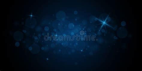 Shiny Particle Effect Vector Sparkles On A Black Background Christmas Light Effect Stock