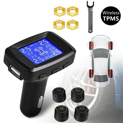 Car Wireless Tpms Car Tire Pressure Alarm Monitor Grandado