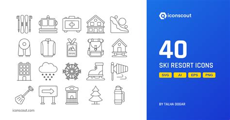 Download Ski Resort Icon Pack Available In Svg Png And Icon Fonts