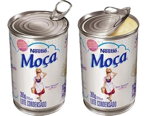 Leite Condensado Moça Lata 395g Nestlé 6 Unidades Latas