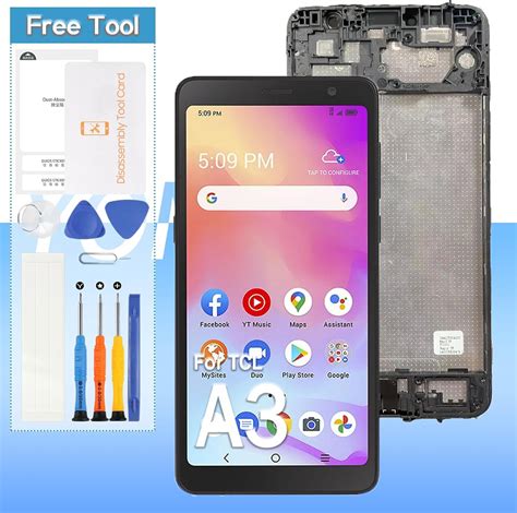 For Tcl A3 Tcl Ion Z Screen Replacement A509dl T501c 5 5 Lcd Display Touch Digitizer Assembly