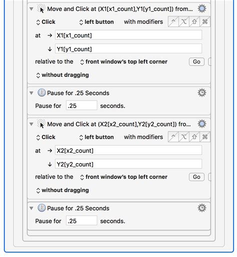 Iterating Through Arrays For Mouse Clicks Using Nested While Loops