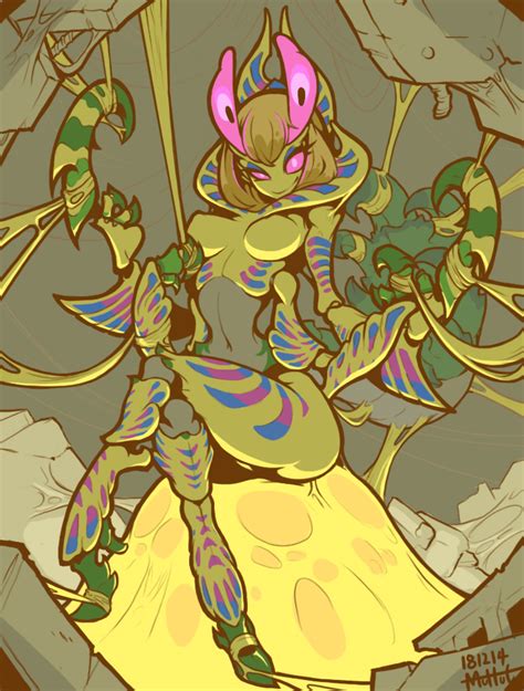 Rule 34 Ahtal Ka Athletic Athletic Female Exoskeleton Female Green