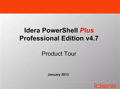 Powershell Plus V47 Overview Ppt