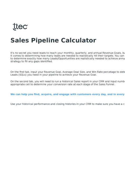 Excel Report Sample Download 31533 Sales Pipeline Calculator