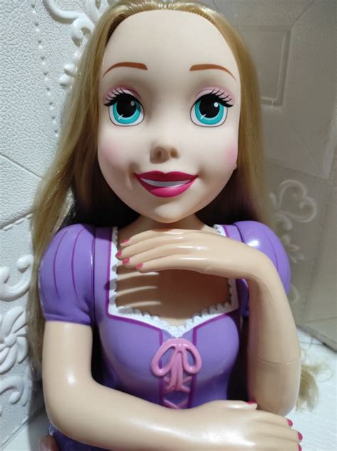 Big Rapunzel Styling Head Hobbies And Toys Toys And Games On Carousell