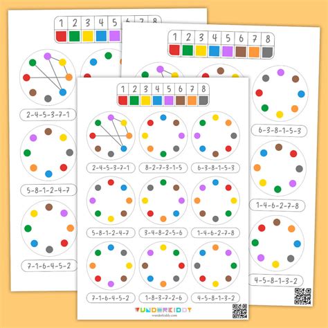 Fun Coding Colors Matching Worksheets For Preschoolers