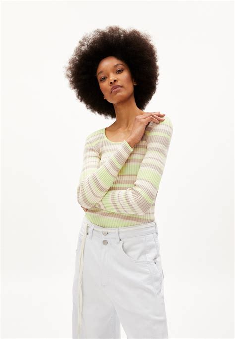 Armedangels Alaania Crew Jumper Light Lime Light Desertlight Green