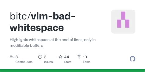 Github Bitcvim Bad Whitespace Highlights Whitespace At The End Of
