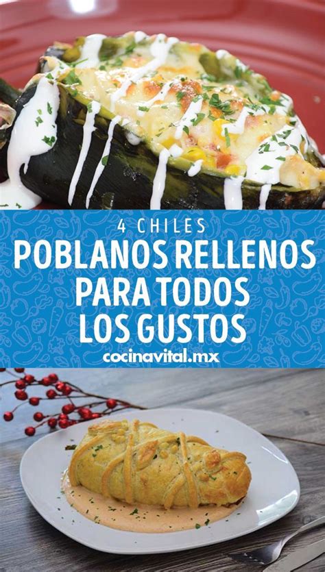 Recetas De Chiles Poblanos Rellenos Sin Capear Chiles Poblanos