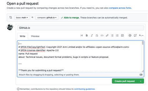 Bug Pull Request Template · Issue 80 · Arm Softwareacle · Github