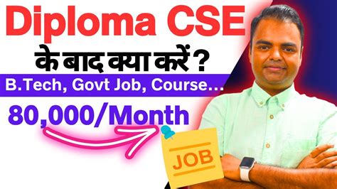 Diploma Cse Ke Baad Kya Kare Best Career Options After Diploma Computer Science In India