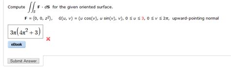 solved compute skf f ds for the given oriented surface s f