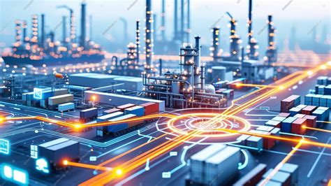 Dynamic Industrial Supply Chain Visualized Interconnected Ai Generated Image 2600947795