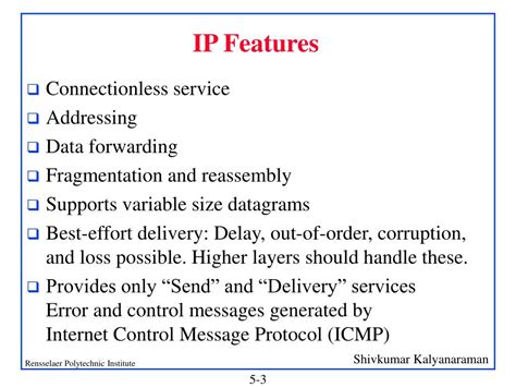 Ppt Internet Protocol Ip Packet Format Fragmentation Options