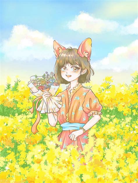 花田里的小女孩去米五分糖 站酷zcool