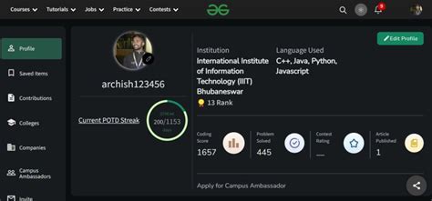 Archishman Satpathy On Linkedin Connections 200daysofcode Potd Geeksforgeeks 200daysofcode
