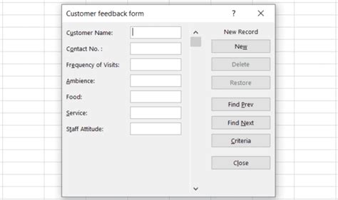 How To Create A Fillable Form In Excel Data Entry Spreadsheeto