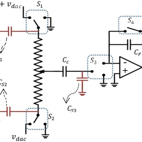 part of the circuit redrawn showing stray capacitances download