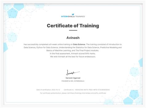 Avinash Yadav On Linkedin Internshala Internshalatrainings Datascience