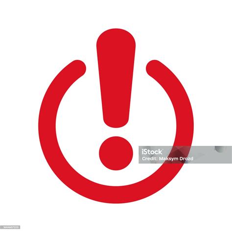 빨간색 느낌표 둥근 아이콘입니다 큰 오류 또는 실패 모양 및 Ui 요소의 개념입니다 플랫 심플 스타일 심플하고 세심한 로고타입 그래픽 웹 미니멀 디자인은 흰색 배경에