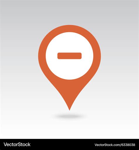 minus pin map icon pointer markers royalty free vector image