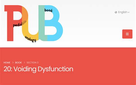 Voiding Dysfunction Pediatric Urology Book