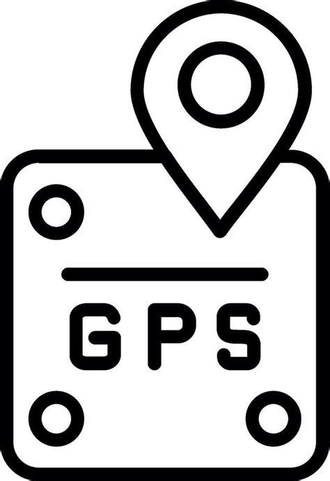 Gps Line Icon Design Vector Art At Vecteezy