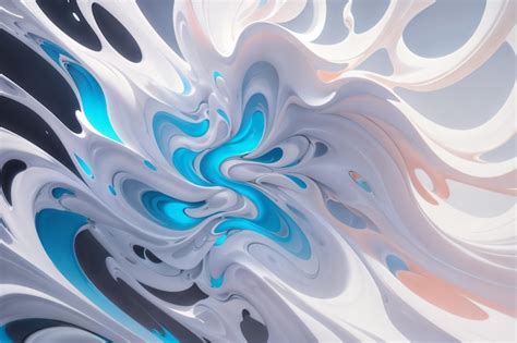 Premium Ai Image Abstract Organic Forms 3d Render Background