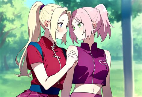 Sakura And Ino Swapped And Closer Than Ever By Creamway On Deviantart