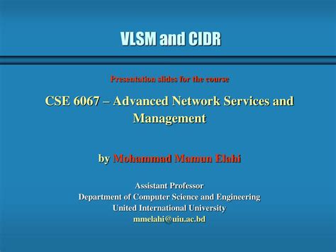 PPT VLSM And CIDR PowerPoint Presentation Free Download ID 3626592