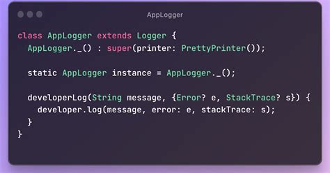 Understand Logging Flutter