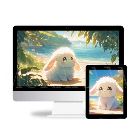 Summer Bunny Wallpapers Cute Aesthetic Wallpapers Bunnies Cozy Desktop Wallpaper Kawaii