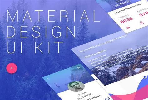 Freebie Material Design Ui Kit Psd Material Design Web Material