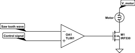 Pid Controller Controlling A Dc Motor Via An Analog Pid Circuit