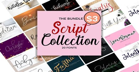 Script Collection Font Bundle Bundle Creative Fabrica
