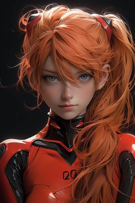 A Woman With Long Red Hair And Black Cats On Her Head Wearing An