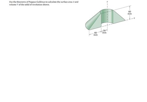 Solved Use The Theorems Of Pappus Guldinus To Calculate The