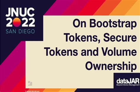 On Bootstrap Tokens Secure Tokens And Volume Ownership配中文字幕 Solutionkeys