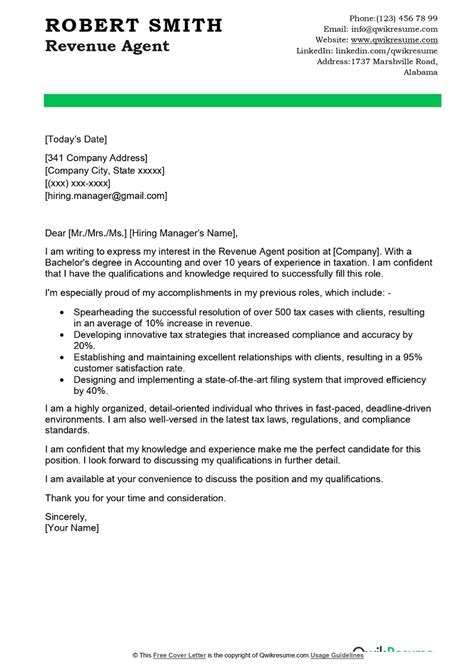 Treasurer Cover Letter Examples Qwikresume