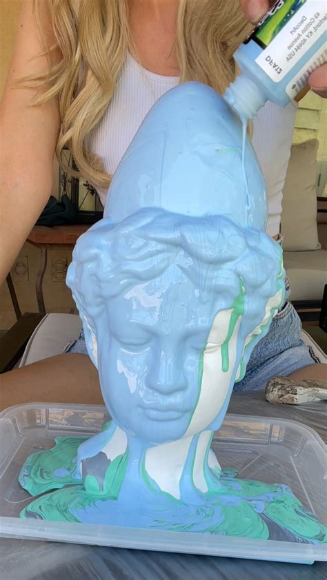 She Pops The Balloon And The Statue Looks Amazing She Pops The
