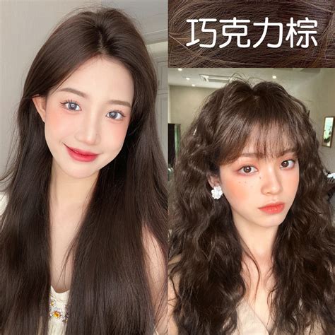 巧克力棕色染发剂膏女植物染头膏黑茶色深栗棕焦糖咖啡泡泡纯正品 虎窝淘