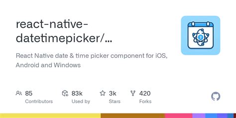 Github React Native Datetimepickerdatetimepicker React Native Date