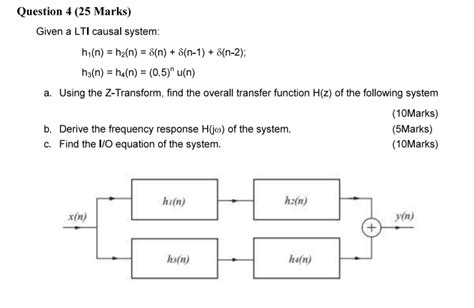 Solved Question Marks Given A LTI Causal System Chegg Com