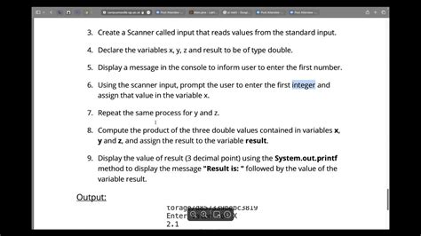 Java Lab1 3 Input Scanner Youtube