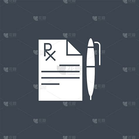 医疗记录相关的矢量字形图标