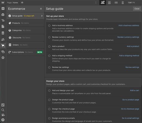 How To Start An Ecommerce On Webflow