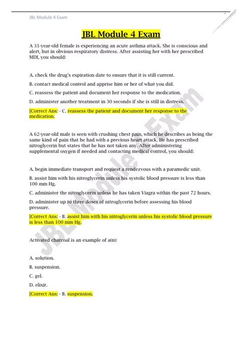 JBL Module 4 Exam Latest Questions With Complete Solutions Stuvia US